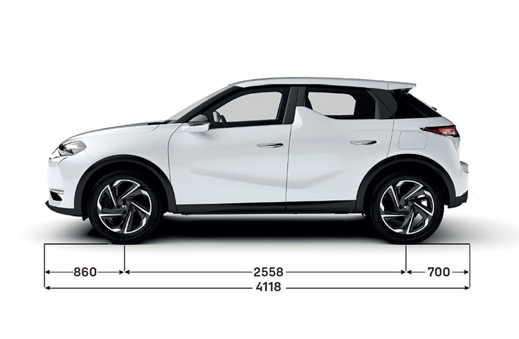 Technické specifikace DS 3 CROSSBACK